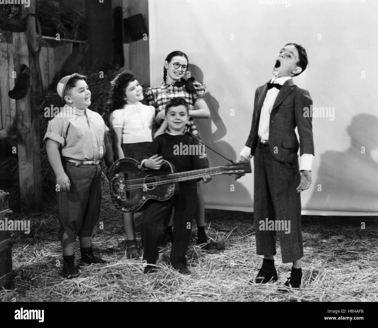 THE BIG PREMIERE, from left, George 'Spanky' McFarland, Darla Hood ...