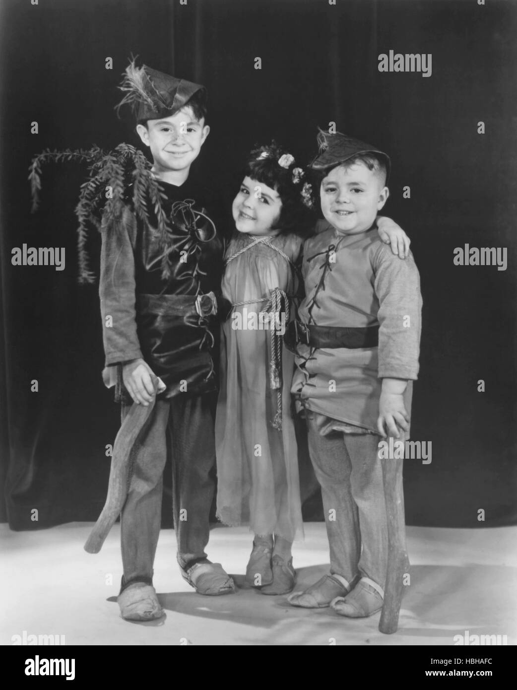 THE BIG PREMIERE, from left: Carl 'Alfalfa' Switzer, Darla Hood, Spanky ...