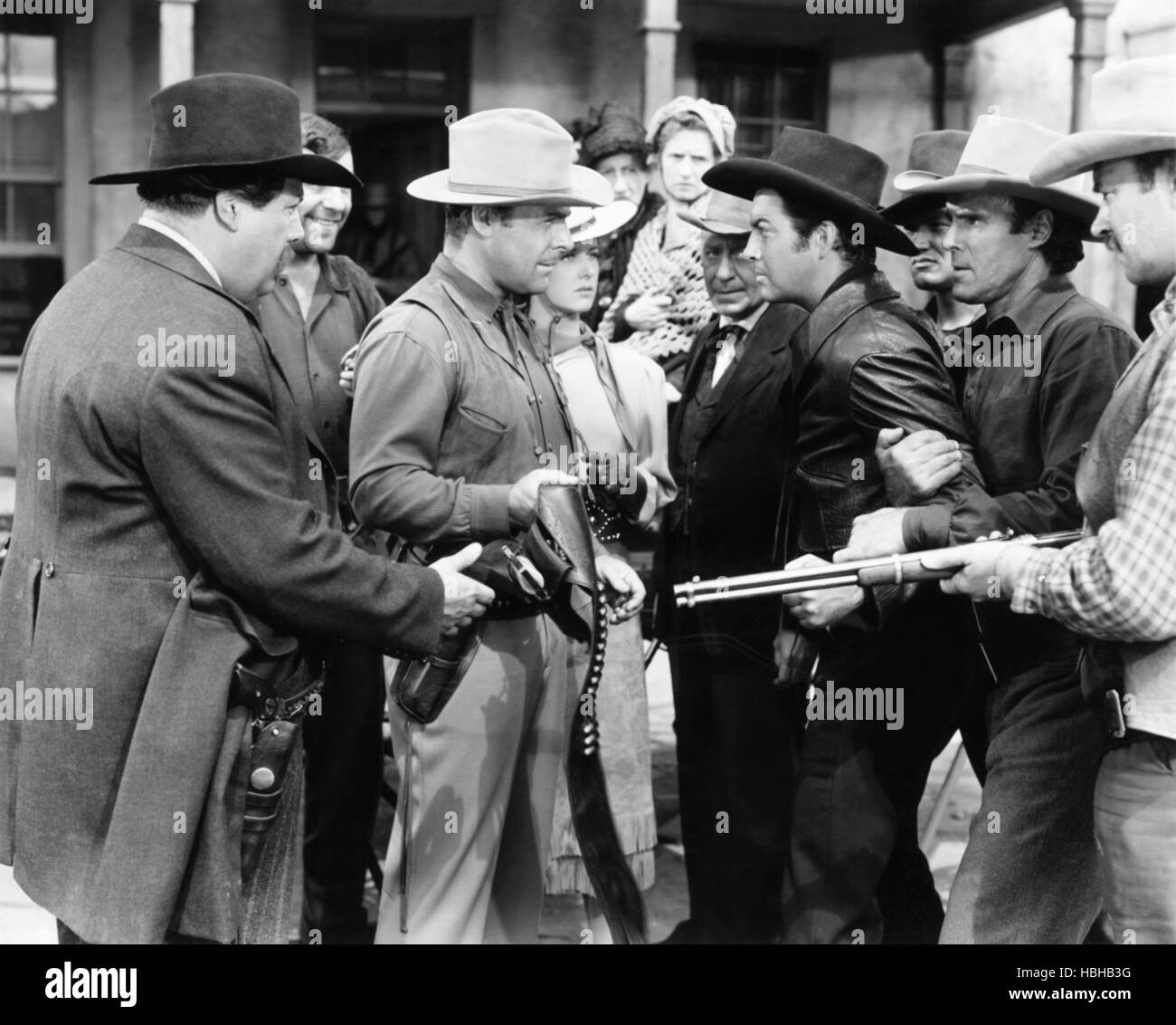 BILLY THE KID, from left, Cy Kendall, Brian Donlevy, Mary Howard, Henry ...