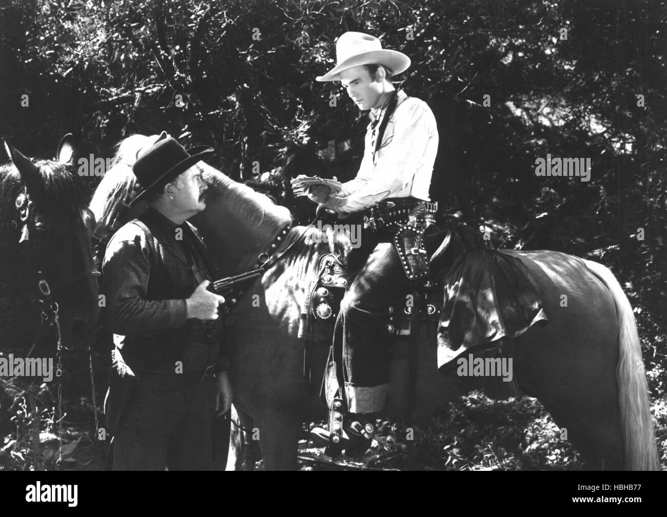 BILLY THE KID RETURNS, Trigger, Joseph Crehan, Roy Rogers, 1938 Stock ...