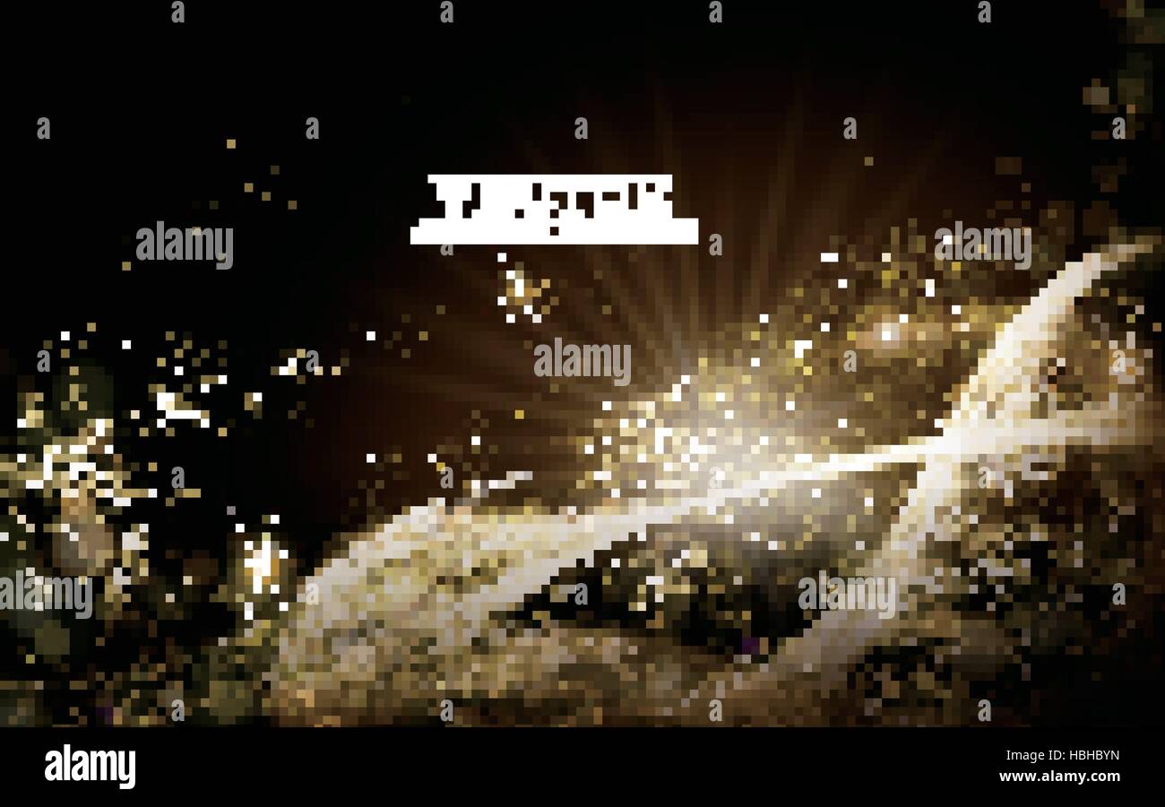 gorgeous sparkling effects, glittering sequins or dust in the air in 3d ...