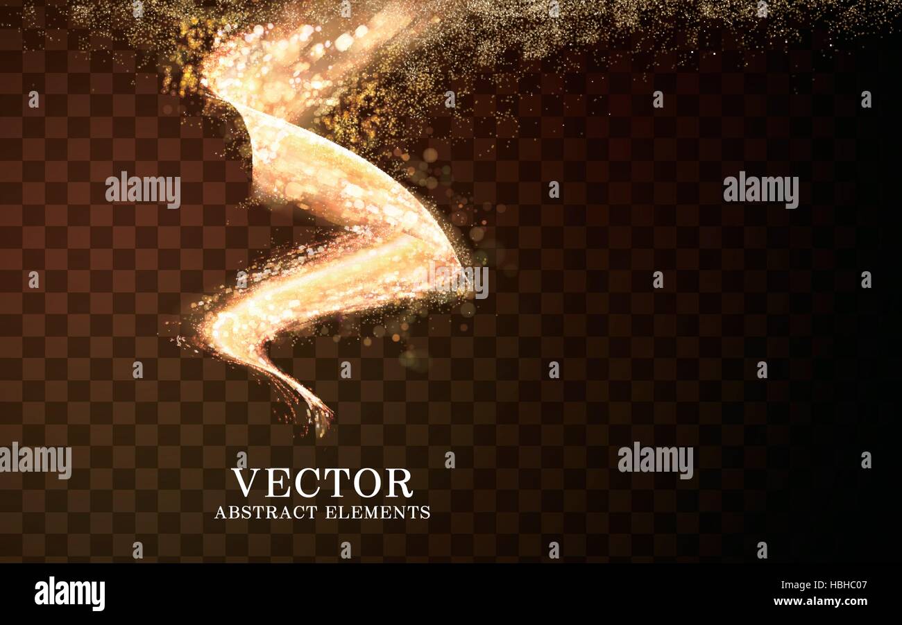 gorgeous sparkling effects, glittering sequins or dust in the air in 3d ...