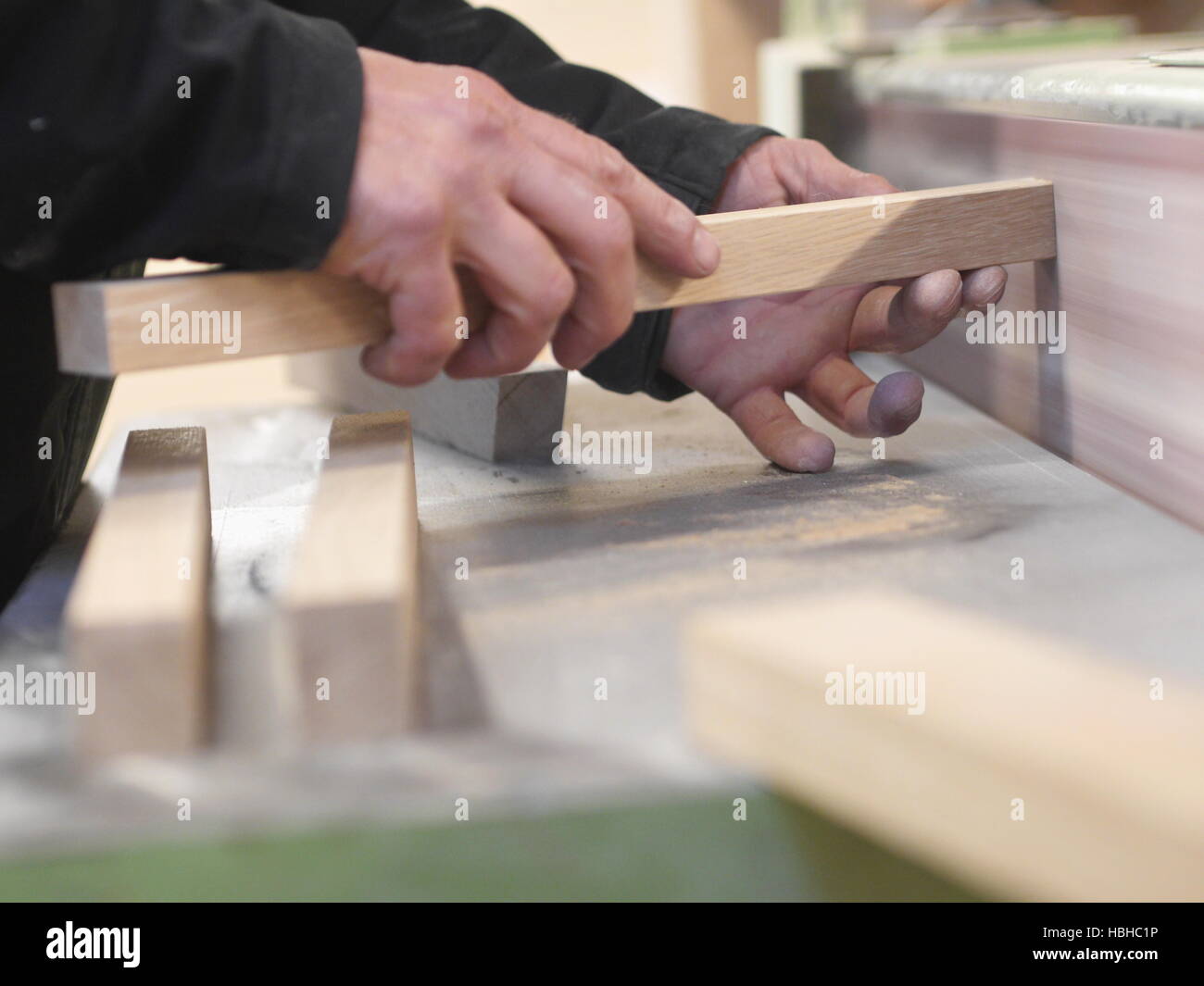 Hands carpenter working wooden plank hi-res stock photography and ...