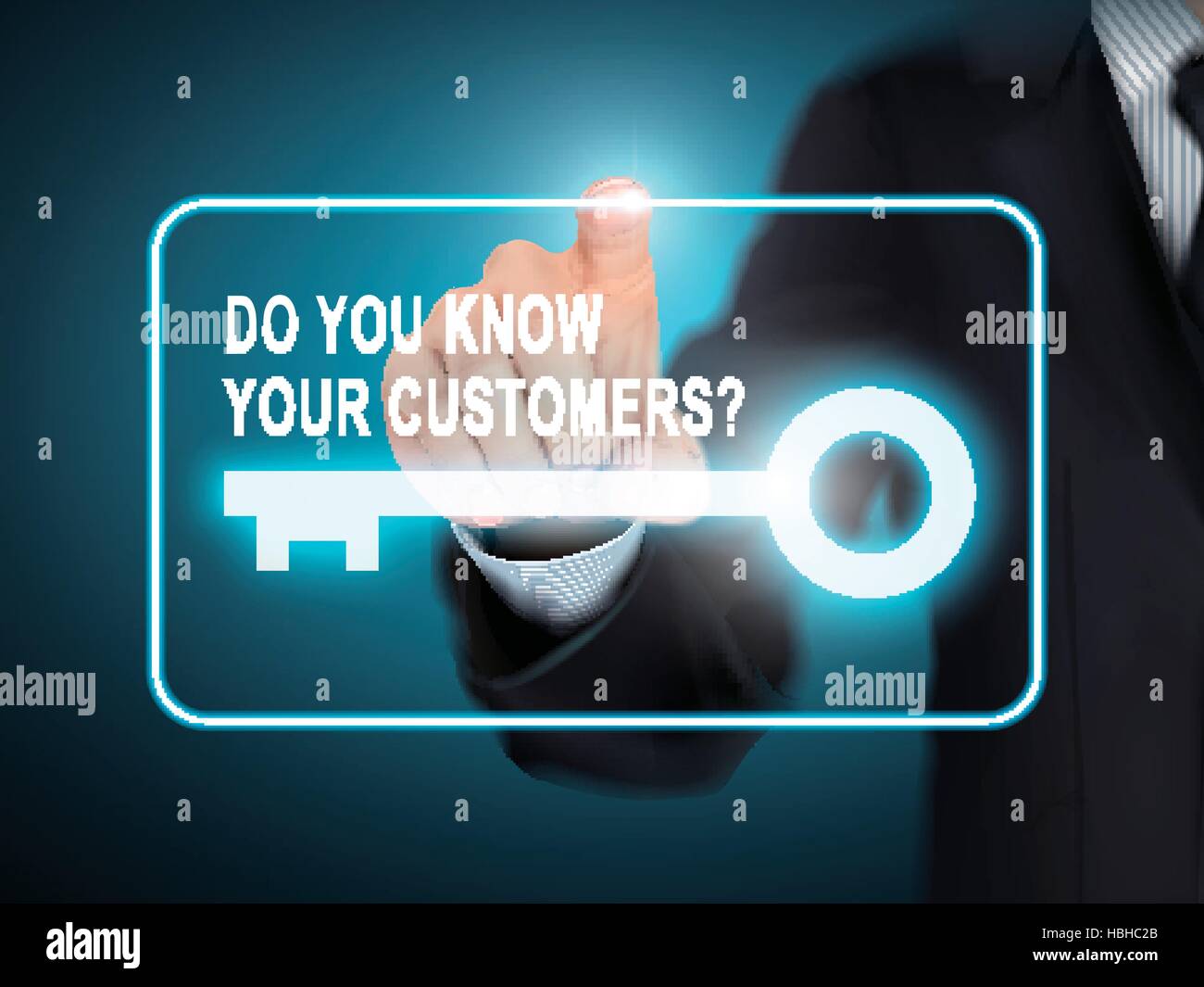 Know your customers Stock Vector Images - Alamy