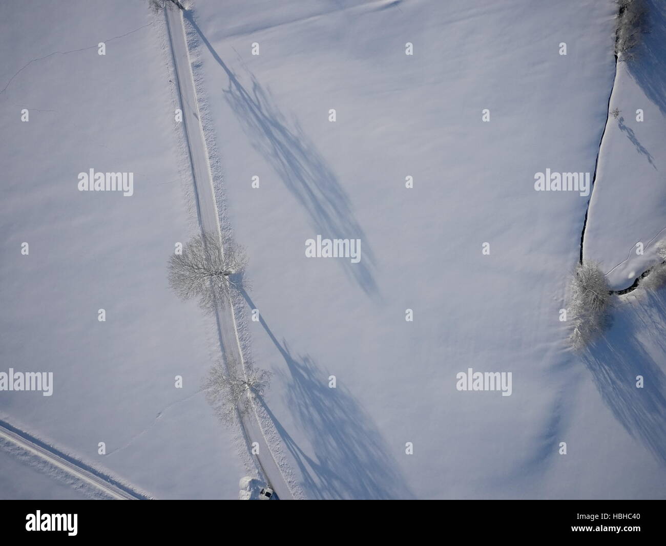 aerial winter landscape Stock Photo - Alamy