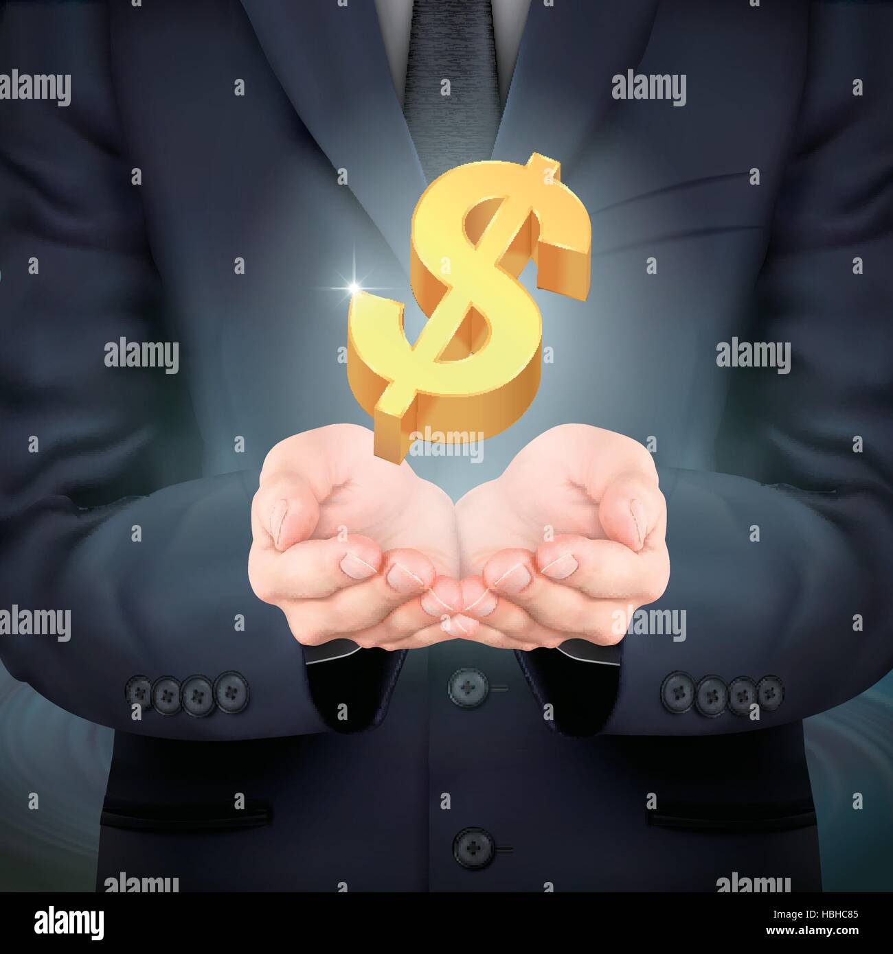 Businessman million dollar Stock Vector Images - Alamy
