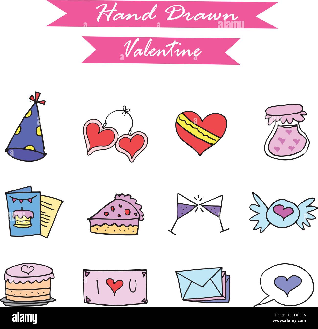 Illustration of object valentine day Stock Vector Image & Art - Alamy