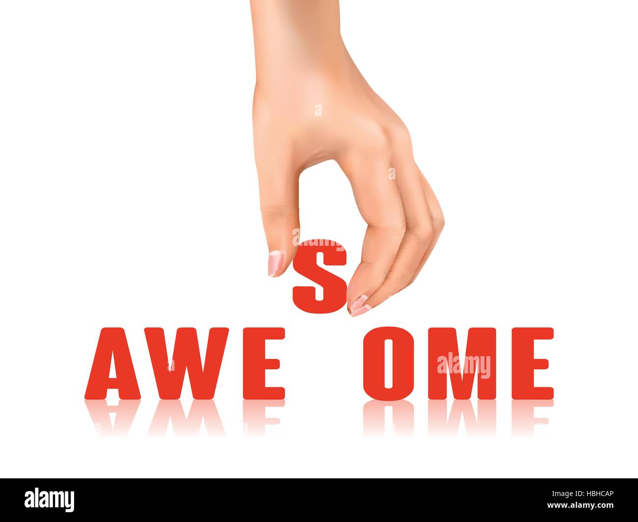 Awesome and word hi-res stock photography and images - Alamy