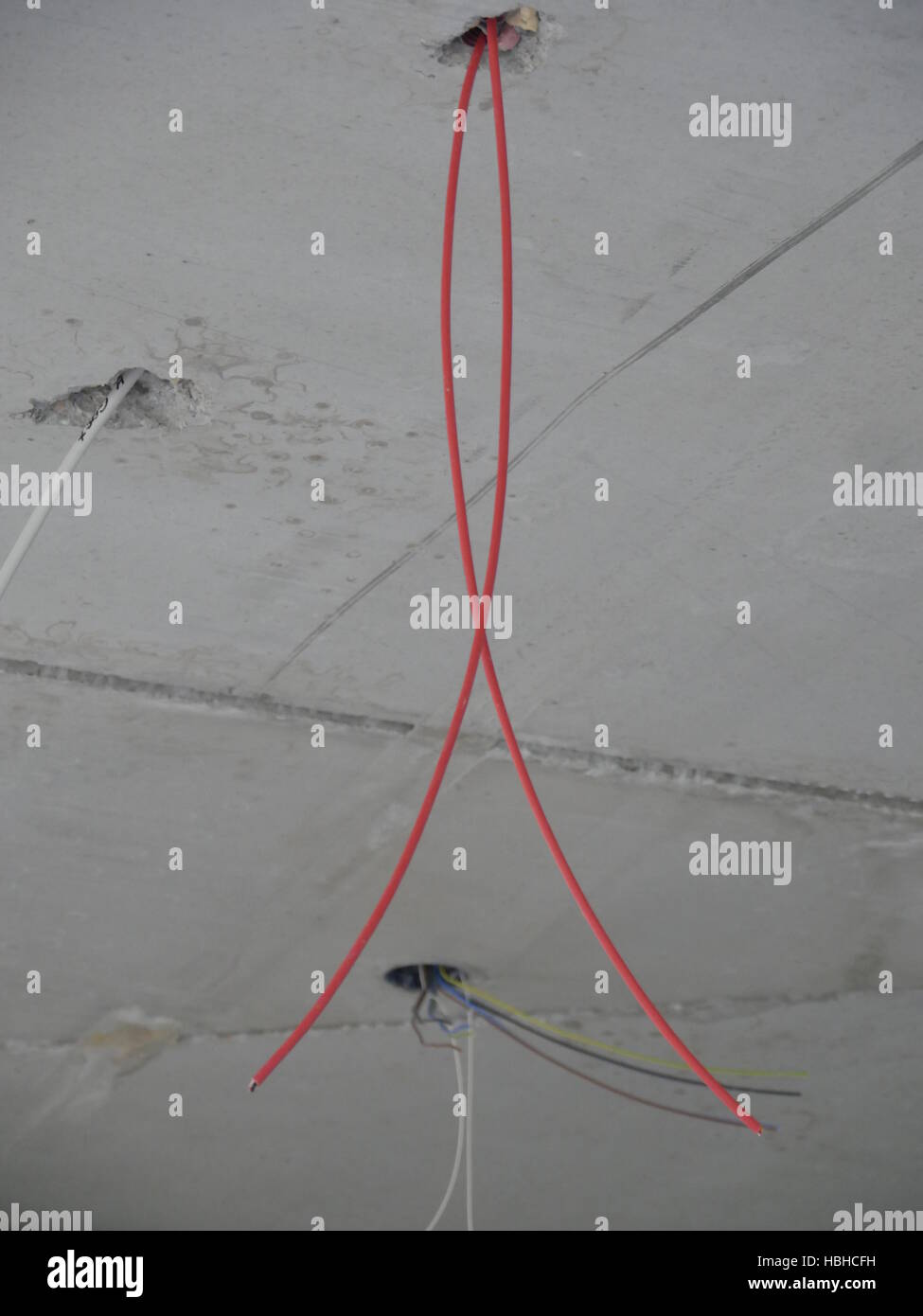 Electrical cables wires hanging out hi-res stock photography and images ...