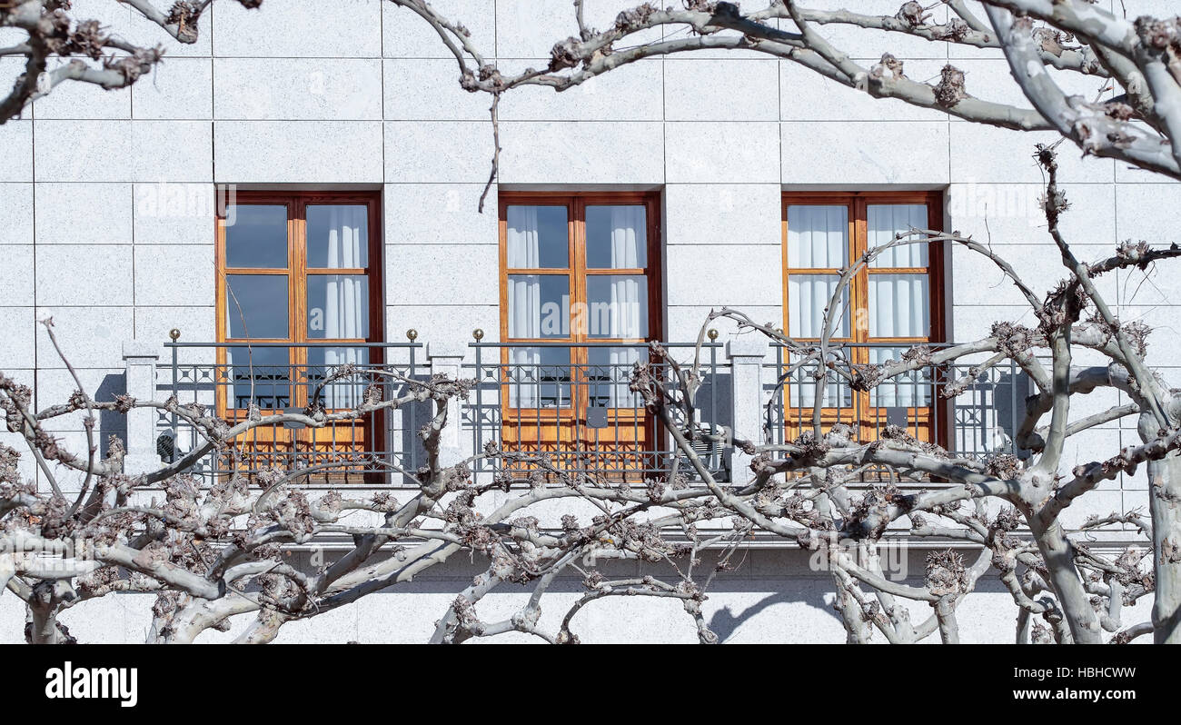 Woodem balcony hi-res stock photography and images - Alamy