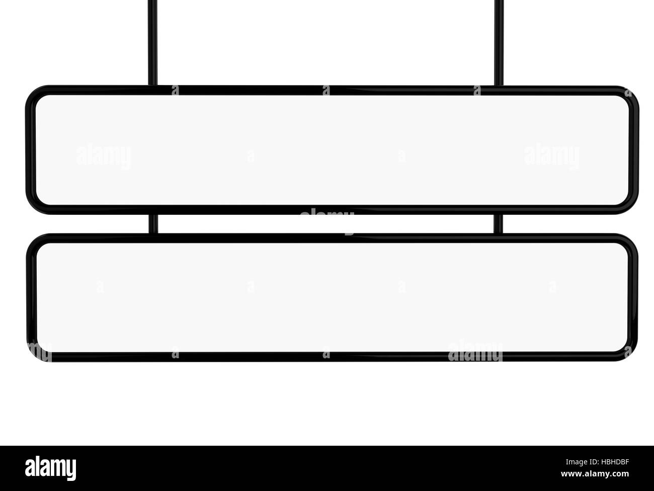 Outdoor commercial banner mockup Black and White Stock Photos & Images ...