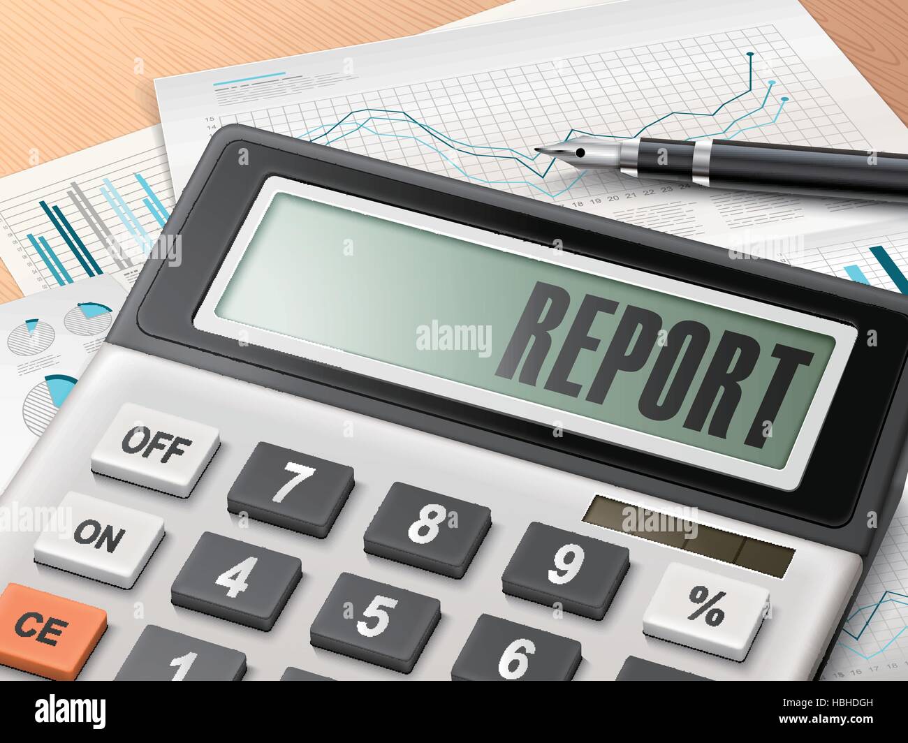 Electronic report Stock Vector Images - Alamy