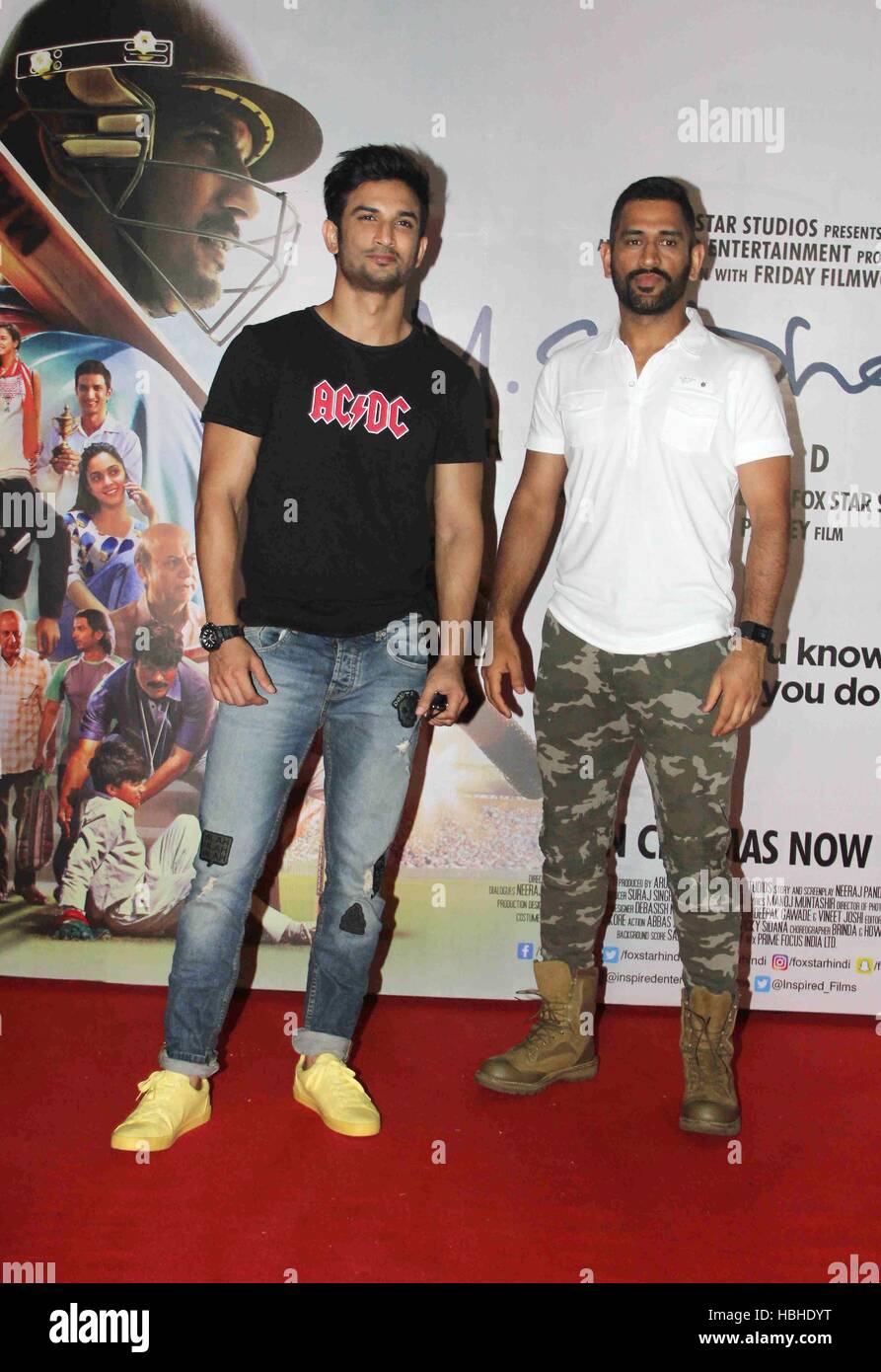 Sushant Singh Rajput ; Indian Bollywood actor with Indian cricket ...