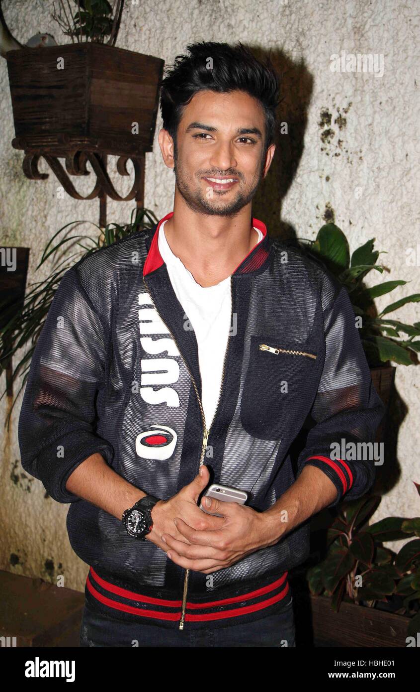 Sushant Singh Rajput ; Indian Bollywood actor during the screening of ...