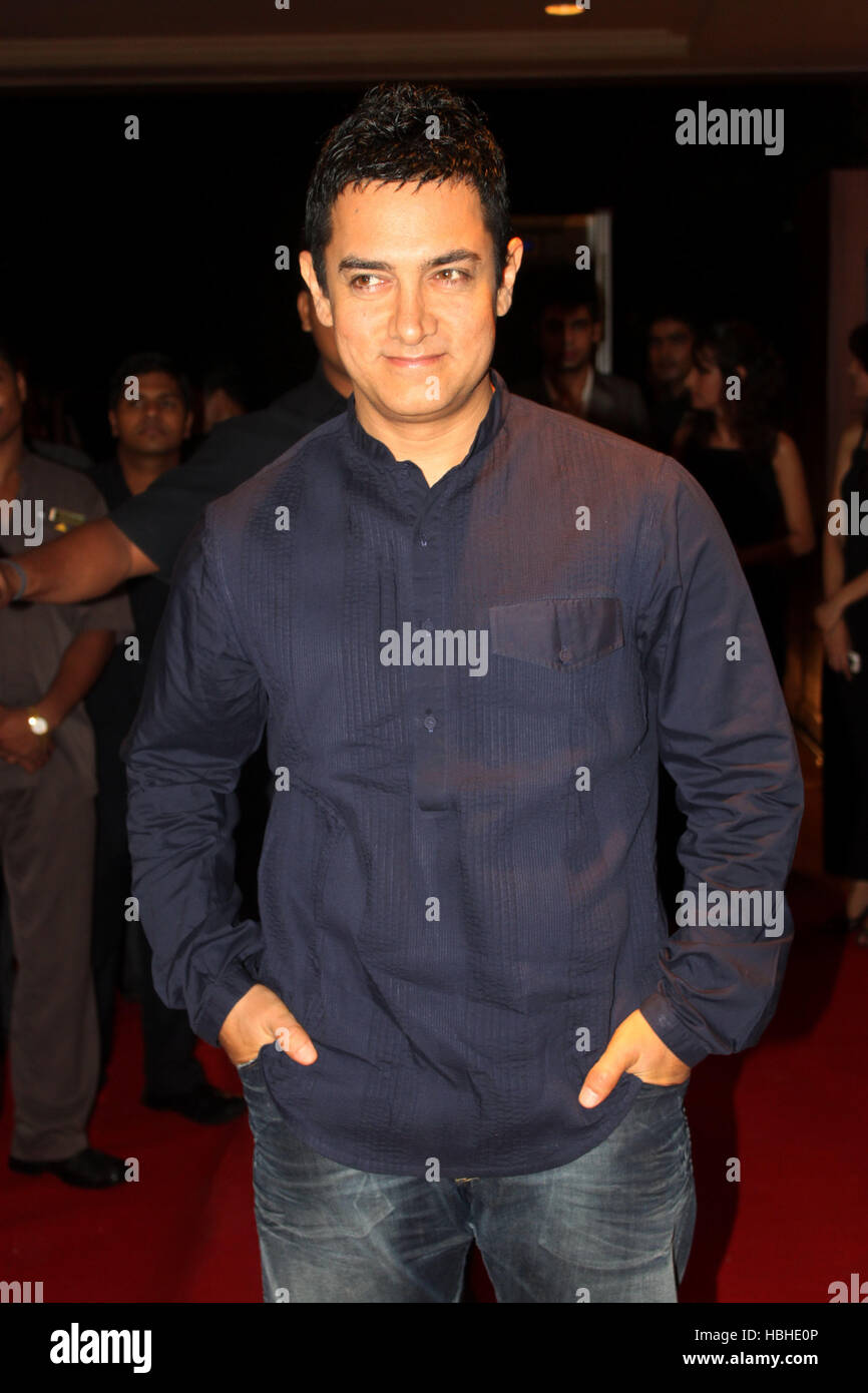 Indian Bollywood actor Aamir Khan poses launch party new English ...