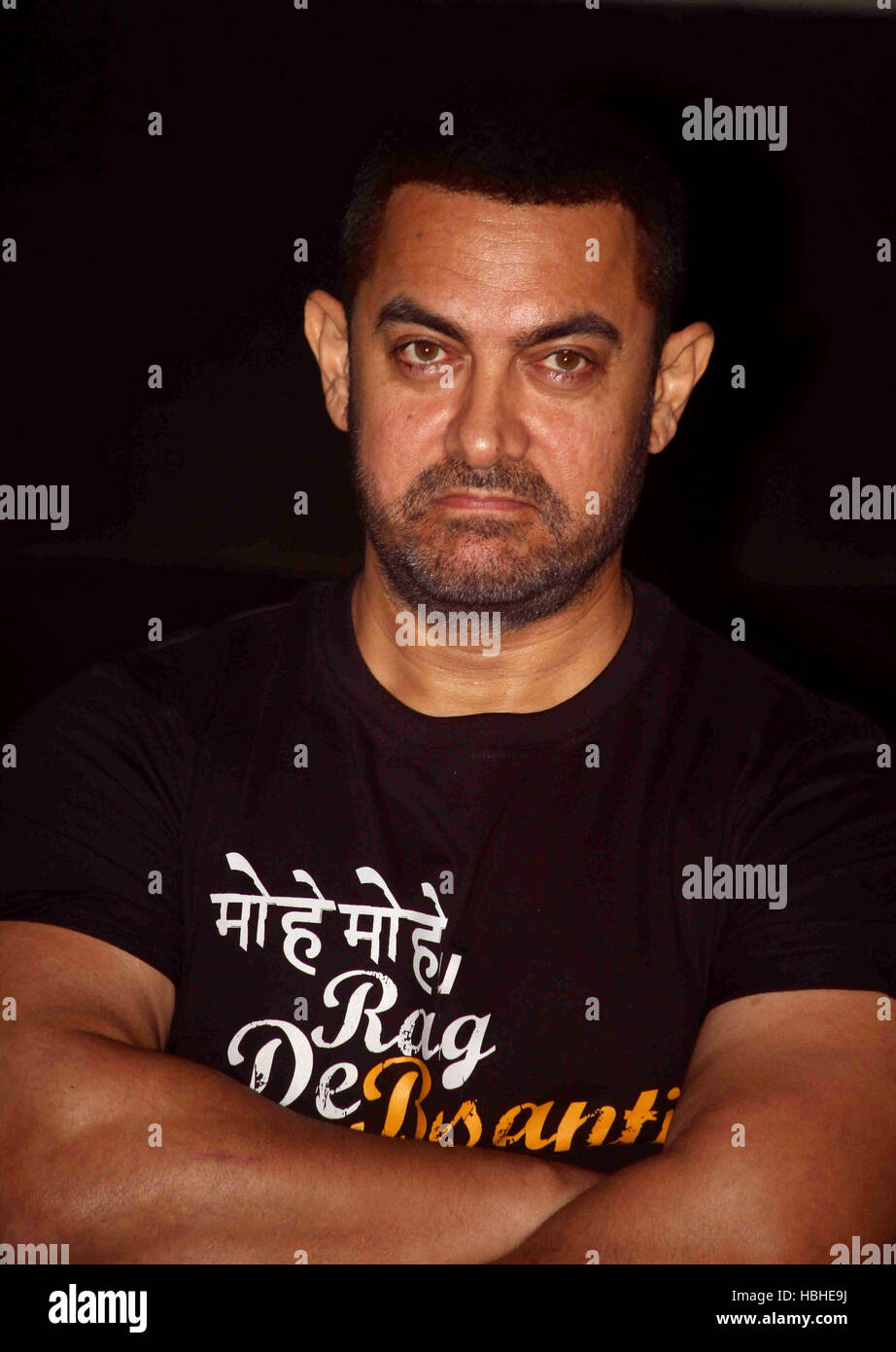 Bollywood actor Aamir Khan during a press conference to commemorate 10 ...