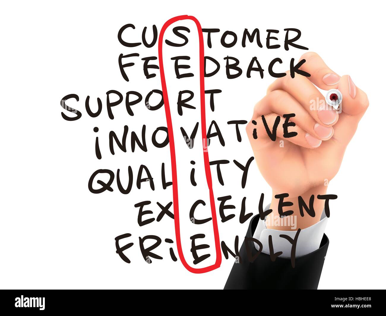 Customer service relations vector Cut Out Stock Images & Pictures - Alamy
