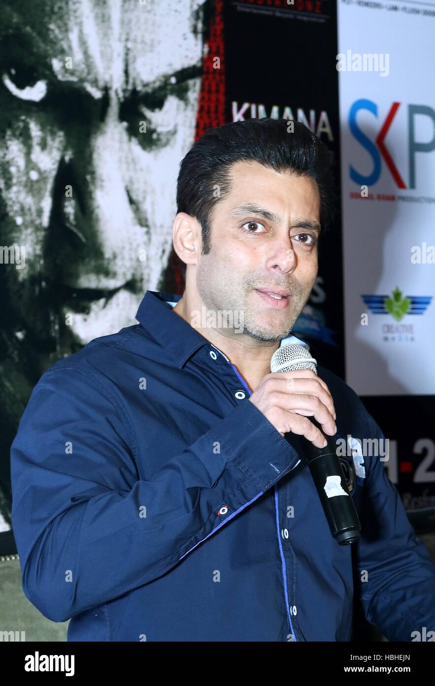 Bollywood actor Salman Khan during the press conference to promote the ...