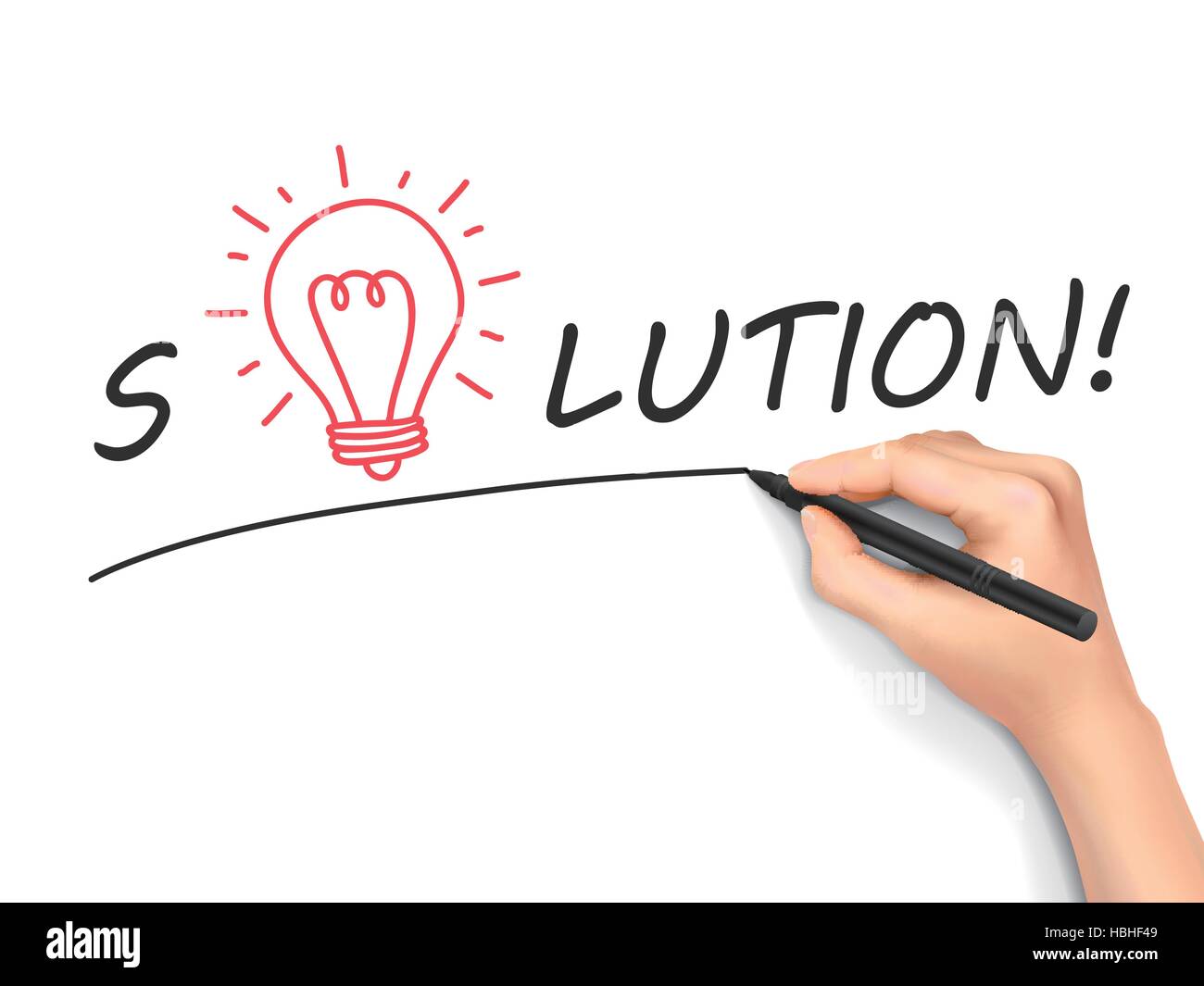 solution word written by hand over white background Stock Vector Image ... solution word written by hand over white background Stock Vector Image ...