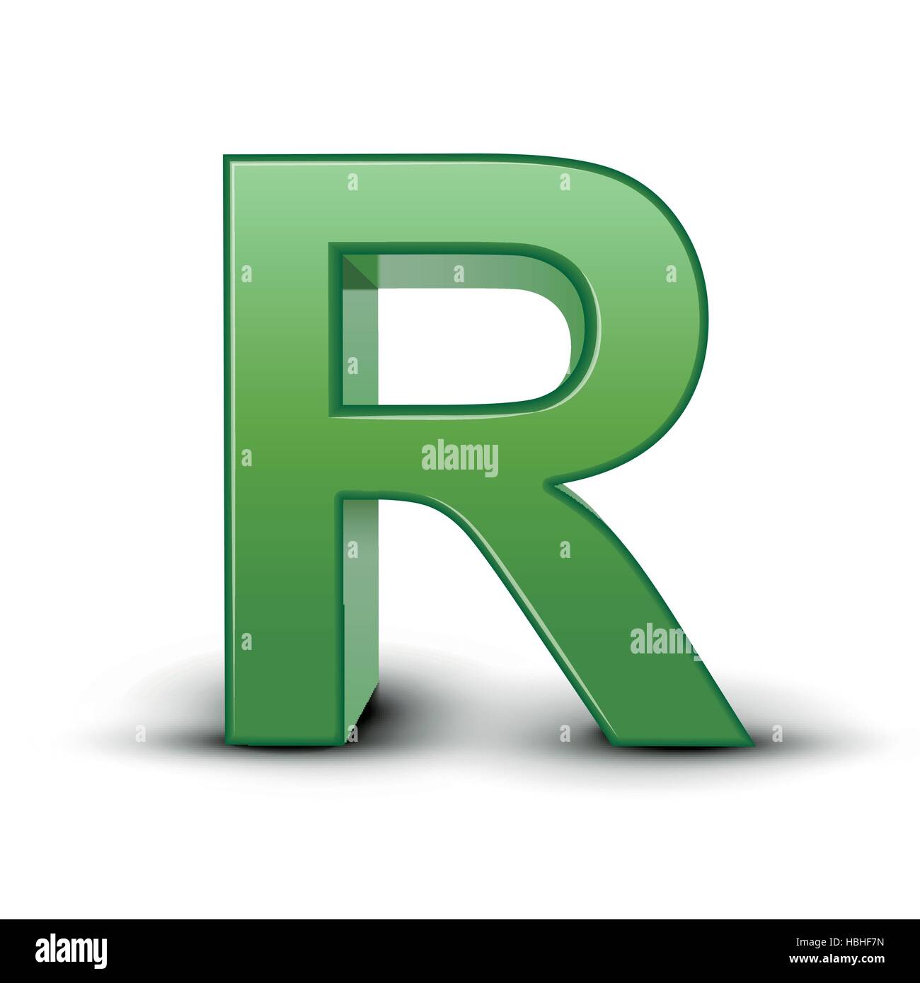 Green letter r Stock Vector Images - Alamy