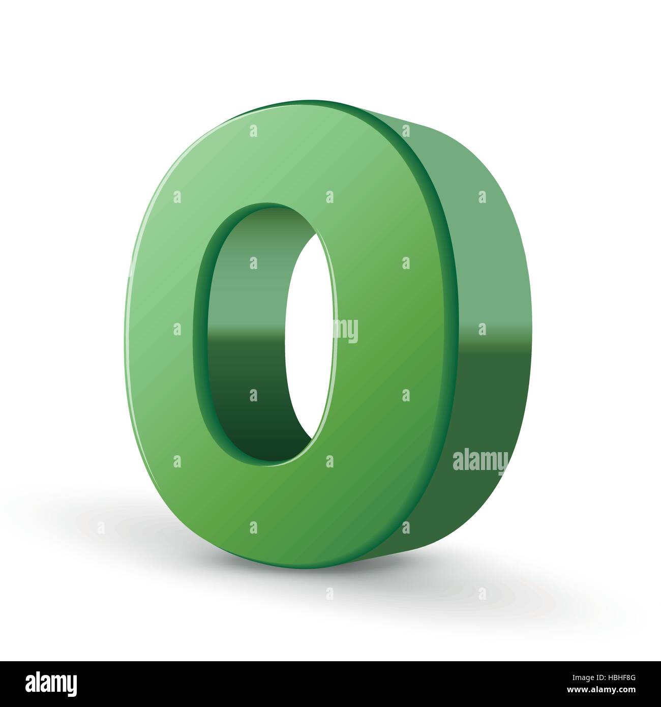 3d green letter O isolated on white background Stock Vector Image & Art ...