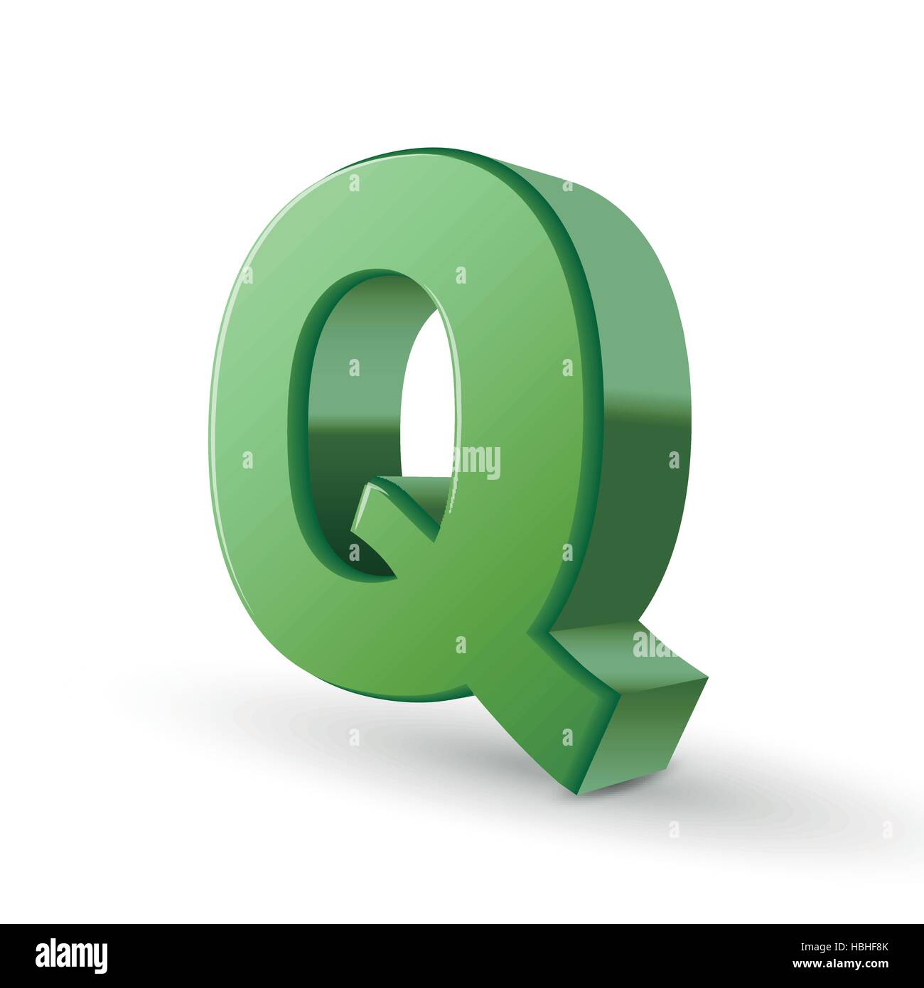 Green letter q hi-res stock photography and images - Alamy