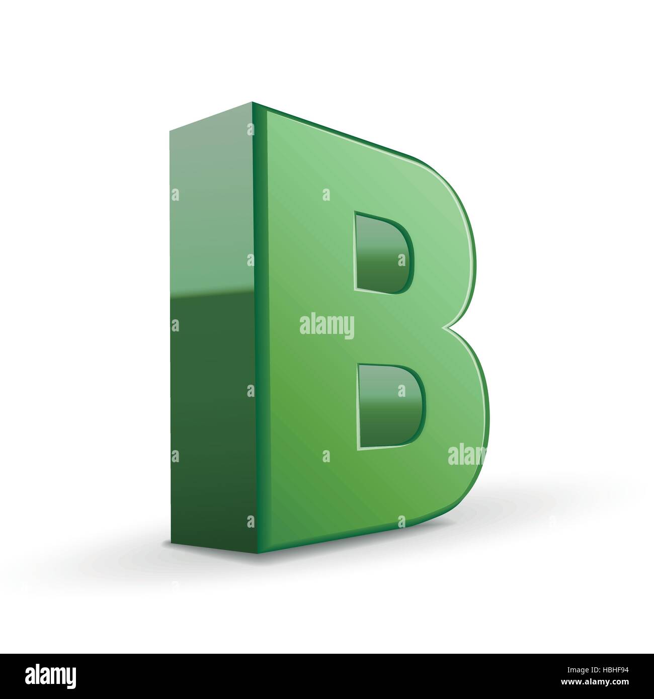 Green letter b hi-res stock photography and images - Alamy