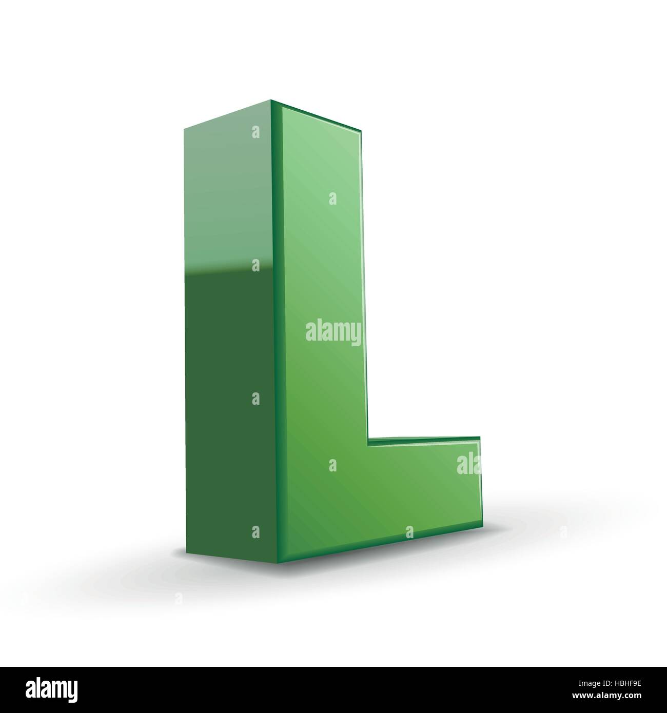 Green letter l hi-res stock photography and images - Alamy