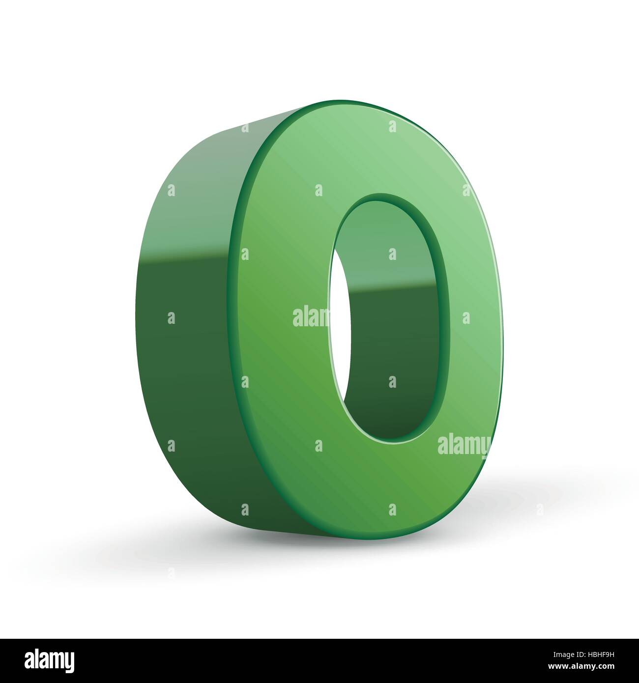 3d green letter O isolated on white background Stock Vector Image & Art ...