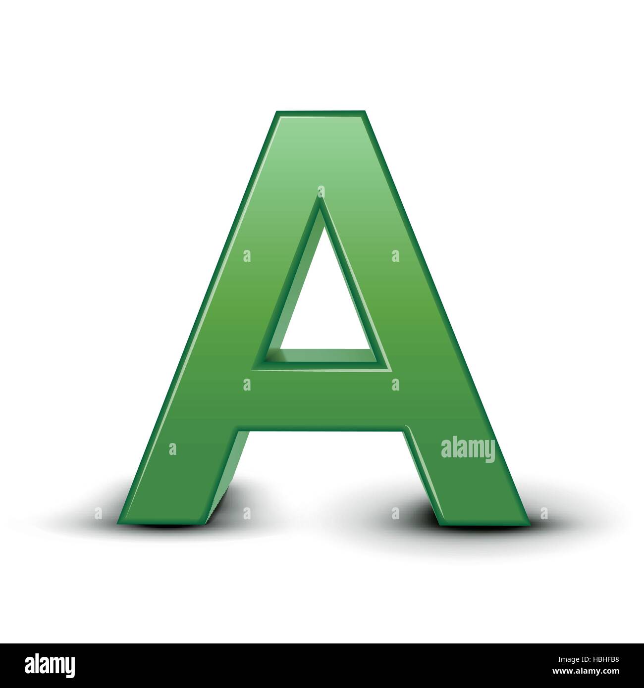 Green letter a hi-res stock photography and images - Alamy