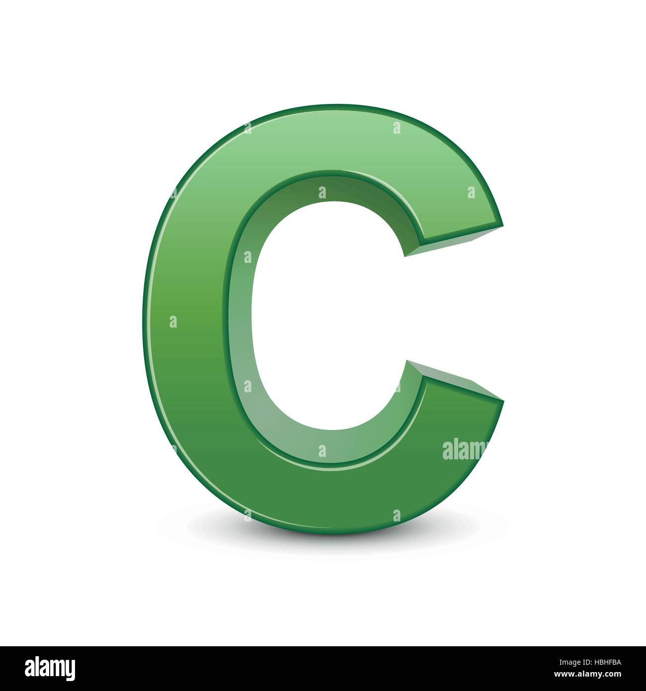 Green letter c hi-res stock photography and images - Alamy
