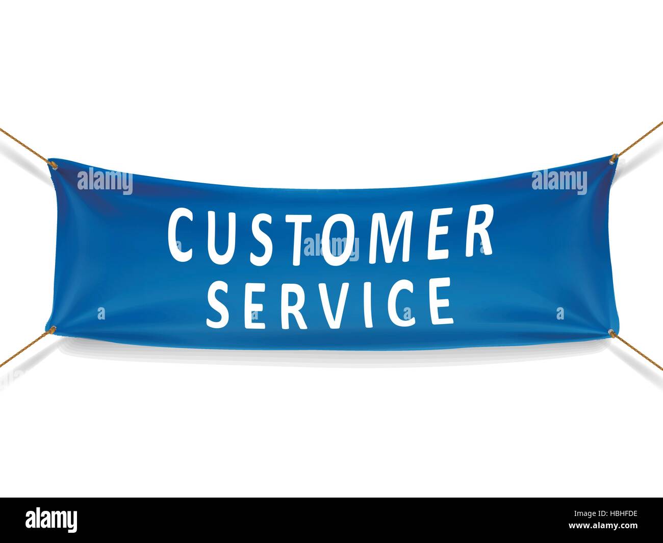 customer service banner isolated over white background Stock Vector ...