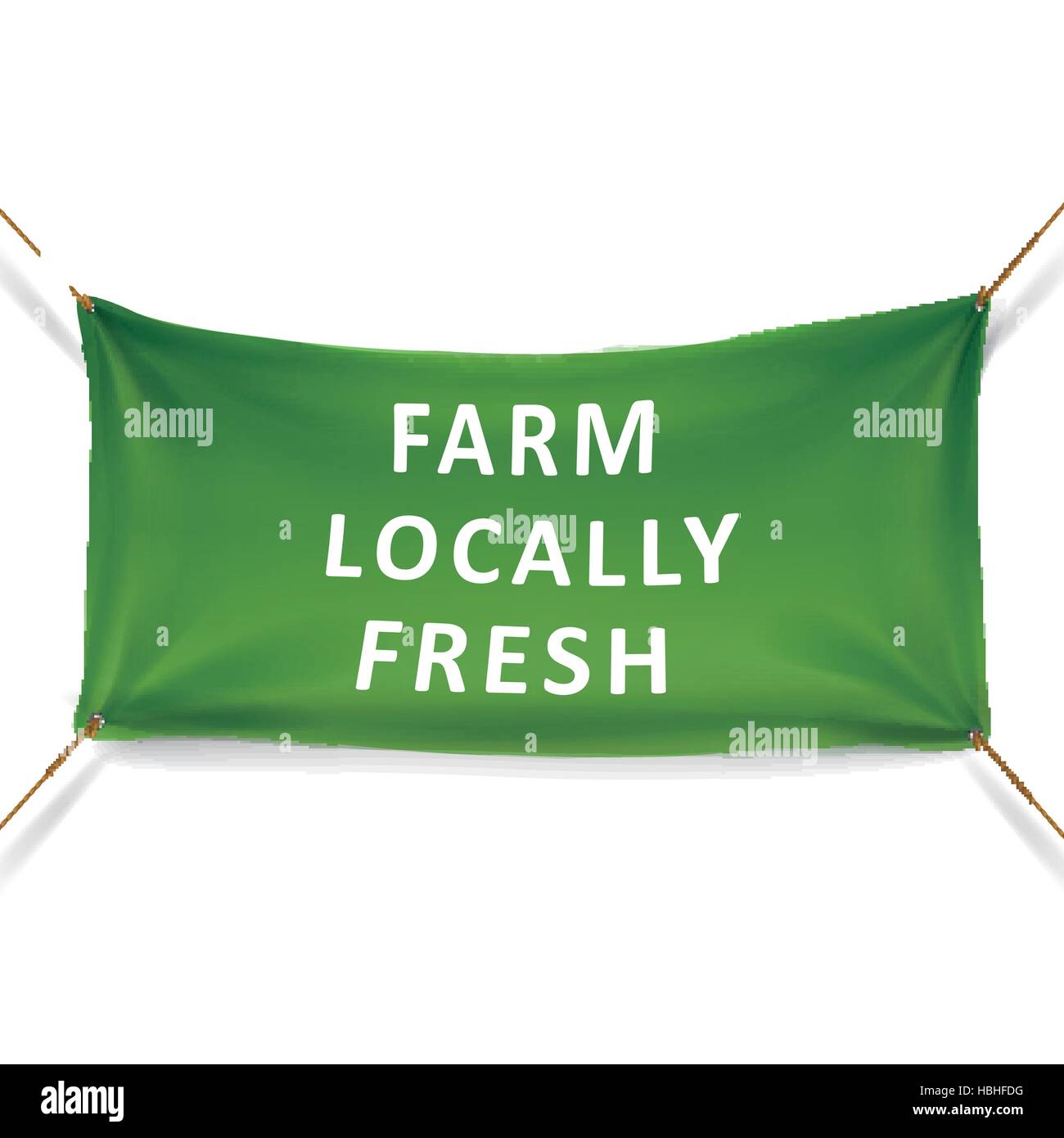 locally farm fresh banner isolated over white background Stock Vector ...