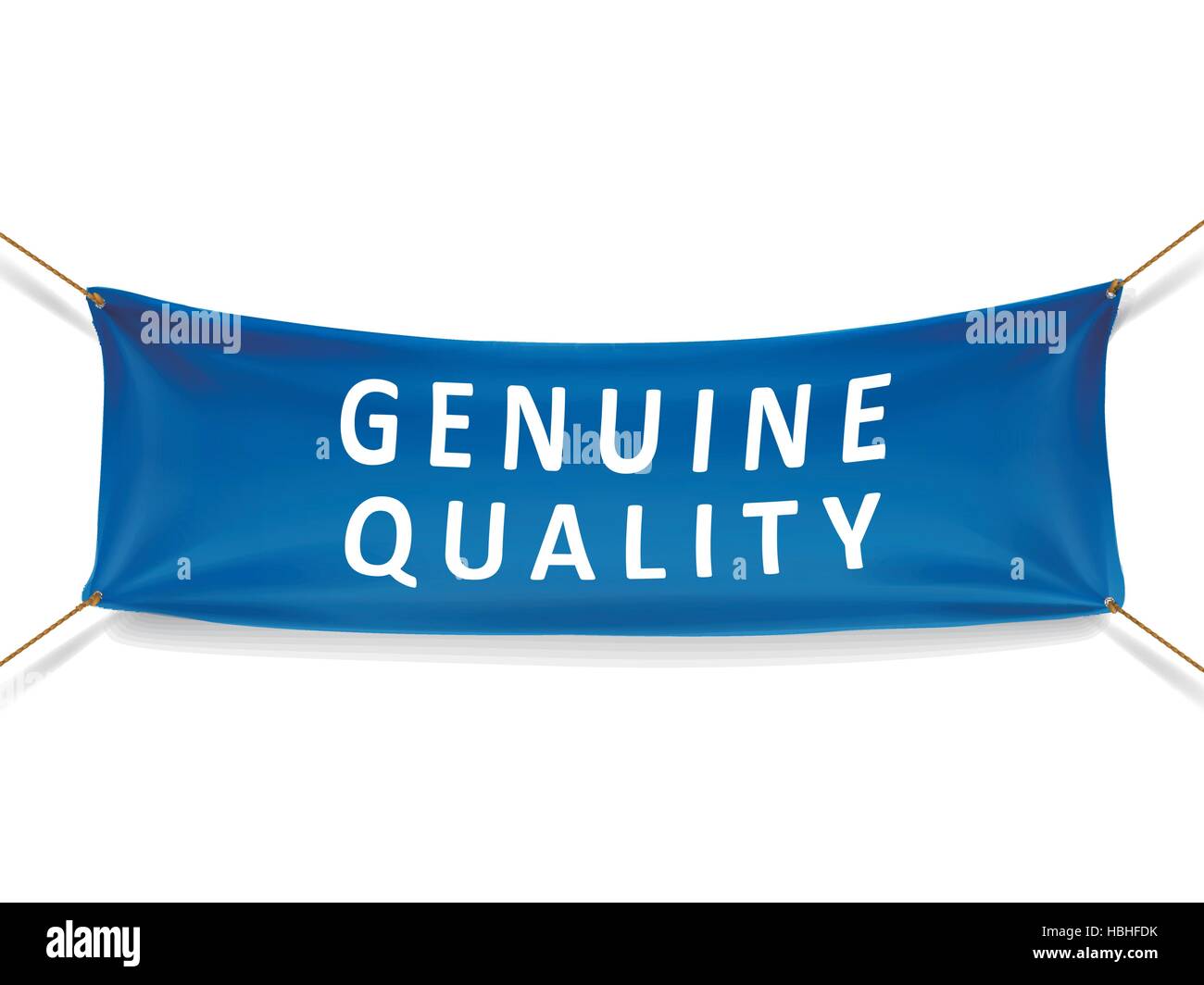 genuine quality banner isolated over white background Stock Vector ...