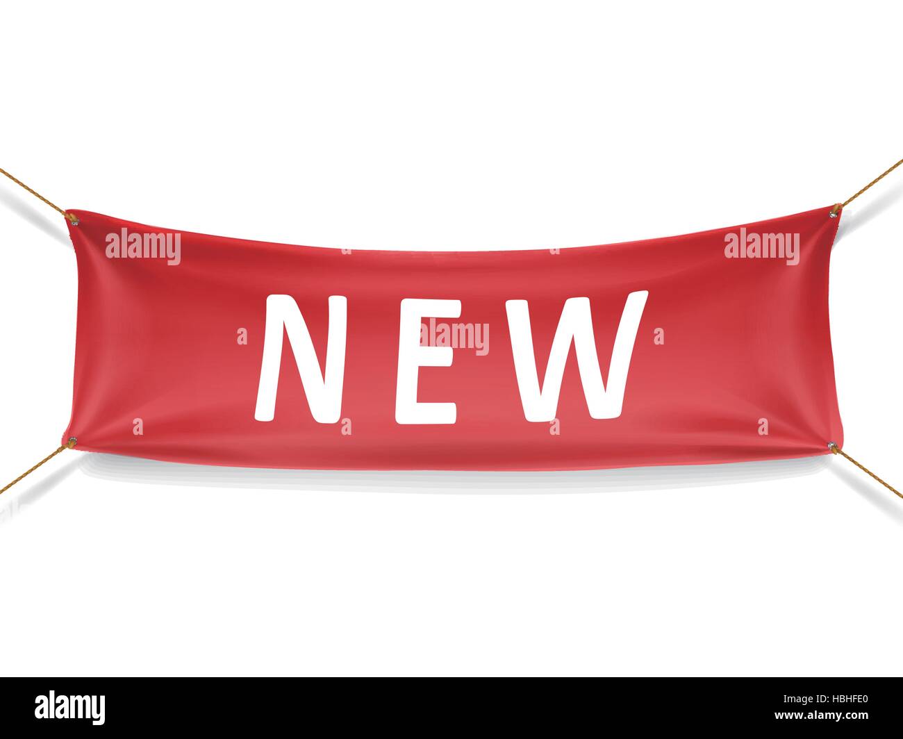 new red banner isolated over white background Stock Vector Image & Art ...
