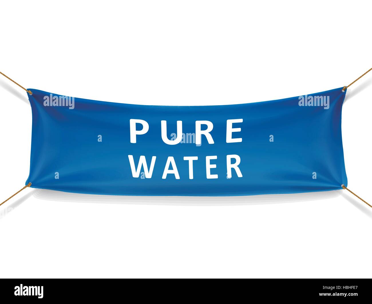 pure water banner isolated over white background Stock Vector Image ...