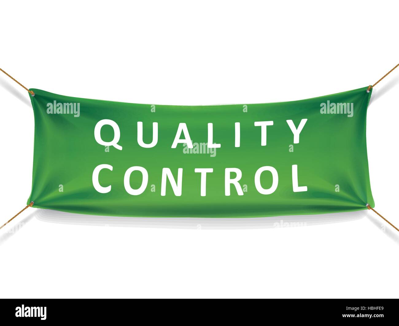quality control banner isolated over white background Stock Vector ...