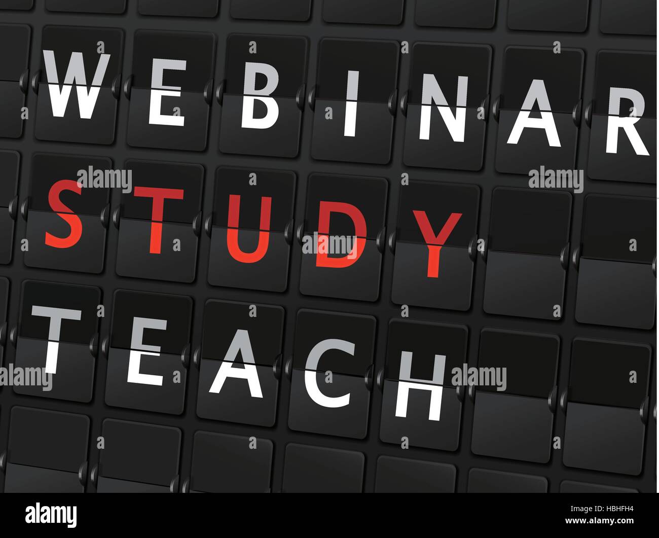 Teach learn words in Stock Vector Images - Alamy