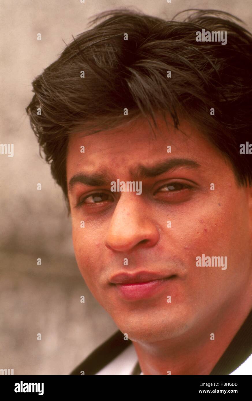 Shah Rukh Khan portrait, Indian Bollywood actor, Mumbai, India Stock ...