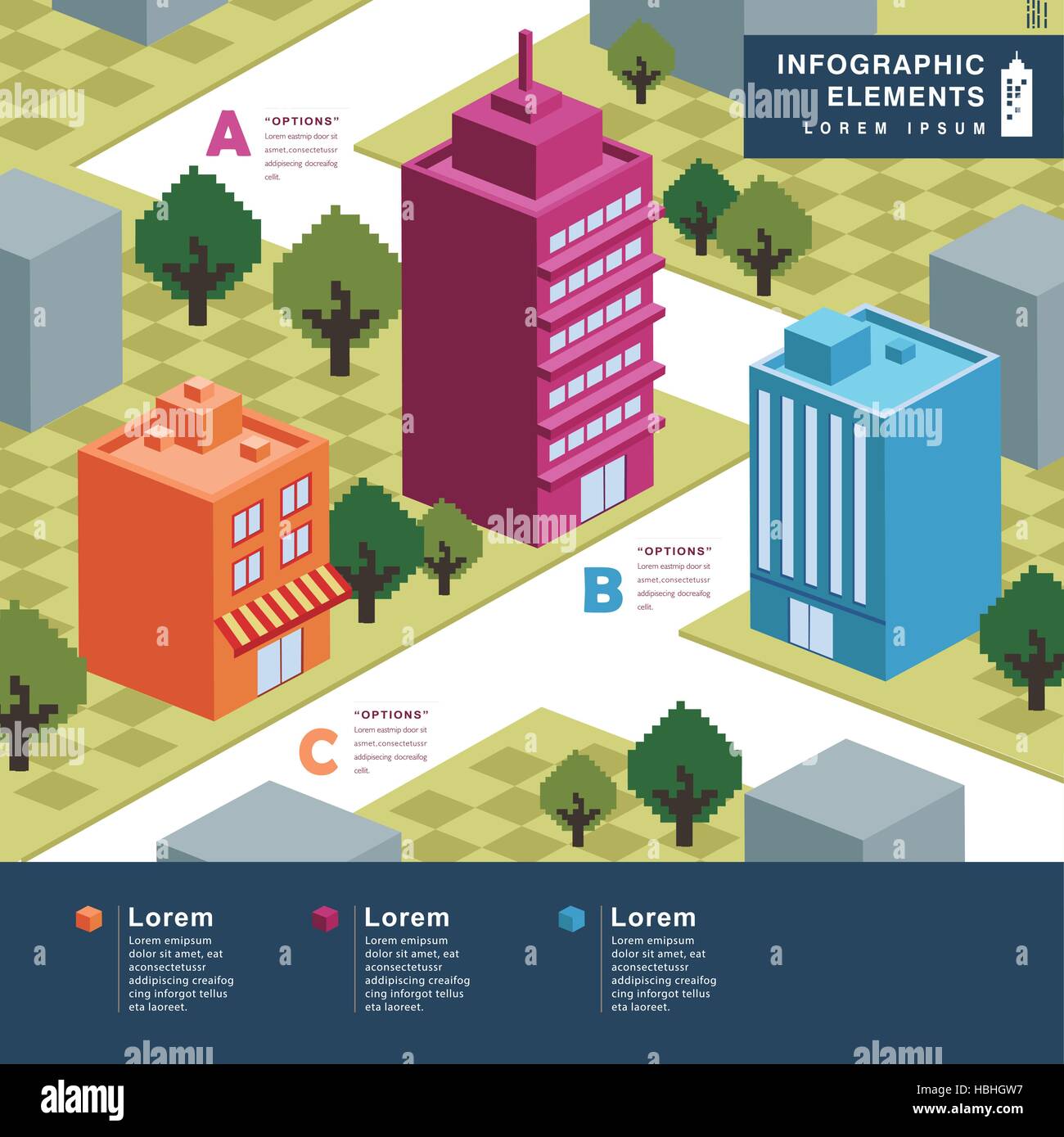 modern house vector abstract infographic elements design Stock Vector ...