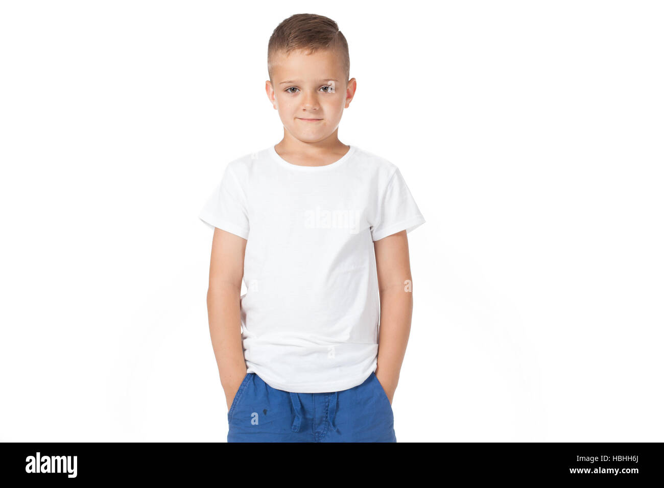 child- portrait- boy in a white shirt Stock Photo - Alamy
