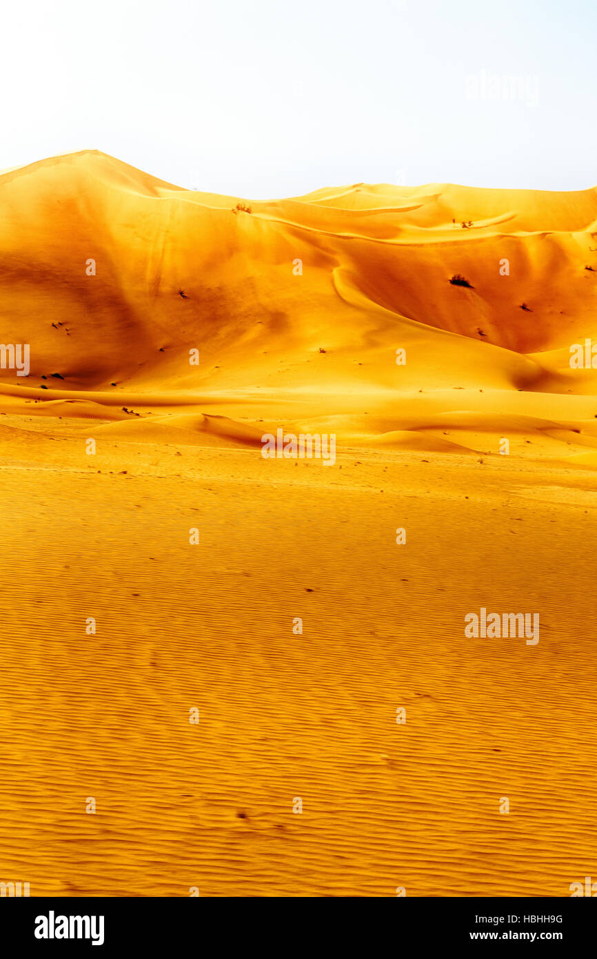 the empty quarter and outdoor sand dune in oman old desert rub al khali ...