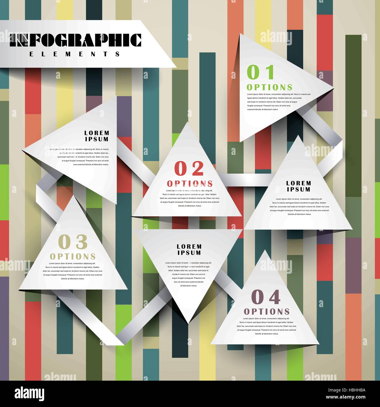 modern vector abstract paper triangle flowchart infographic elements ... modern vector abstract paper triangle flowchart infographic elements ...