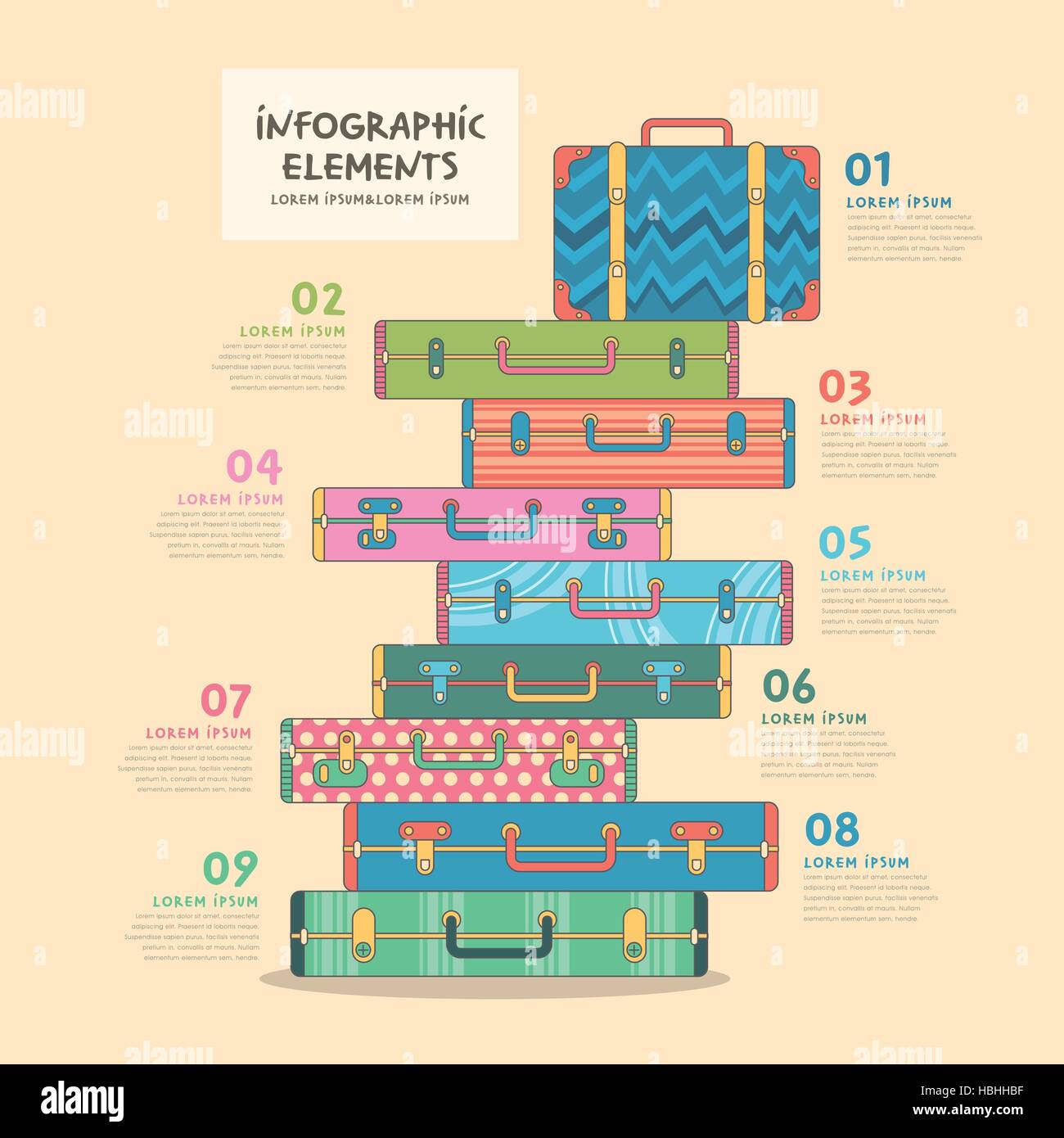 Travel timeline infographic hi-res stock photography and images - Alamy