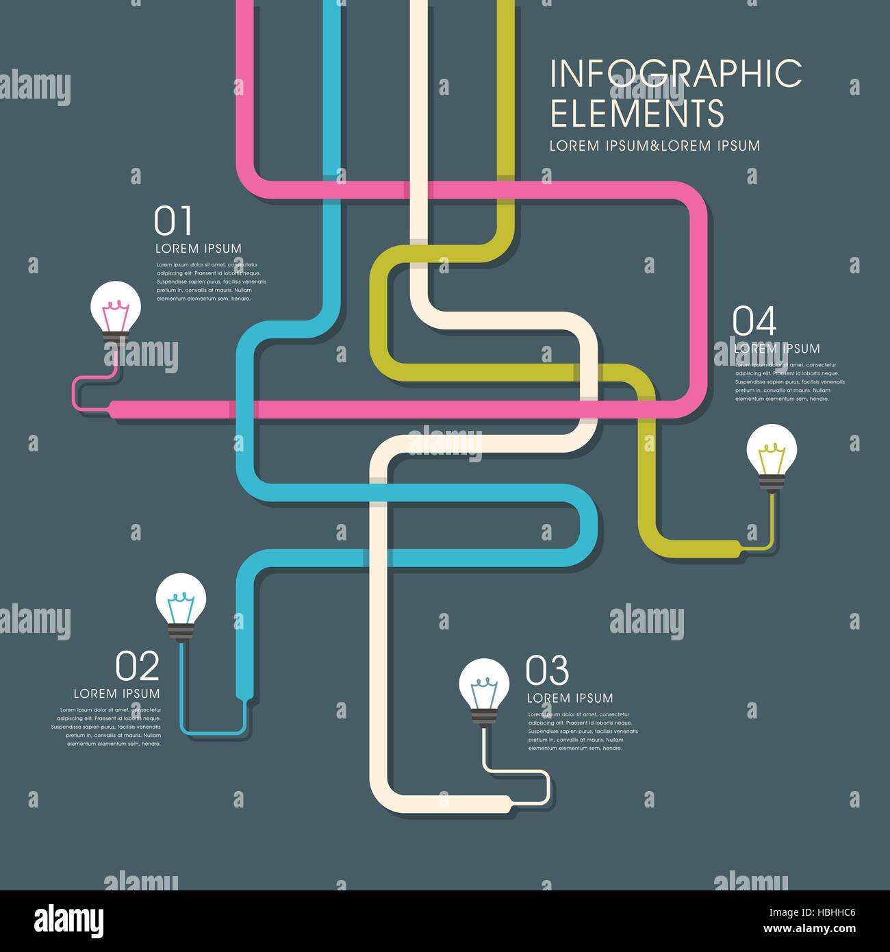 Step route Stock Vector Images - Alamy