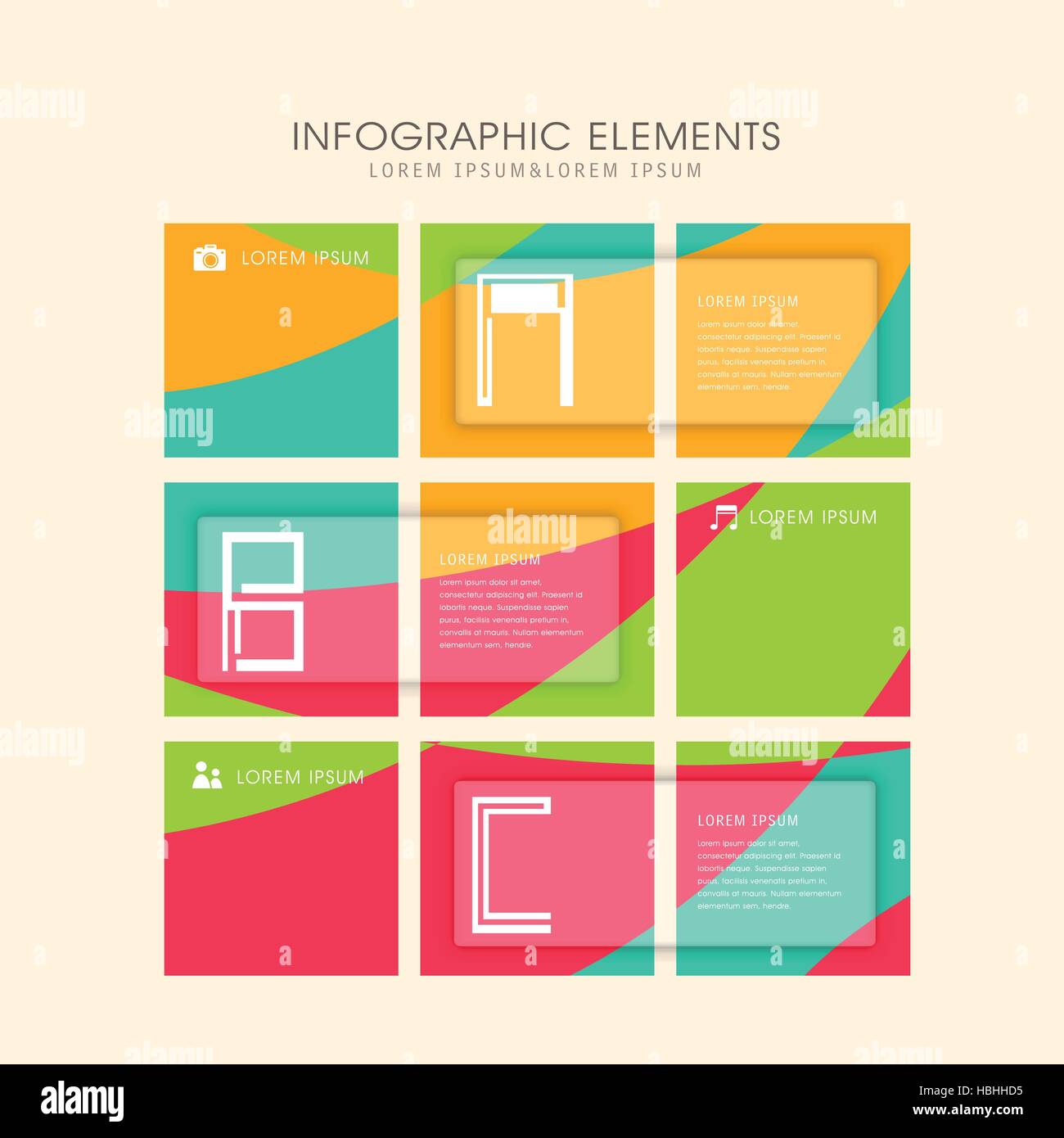 vector illustration abstract creative fun infographics design Stock ...