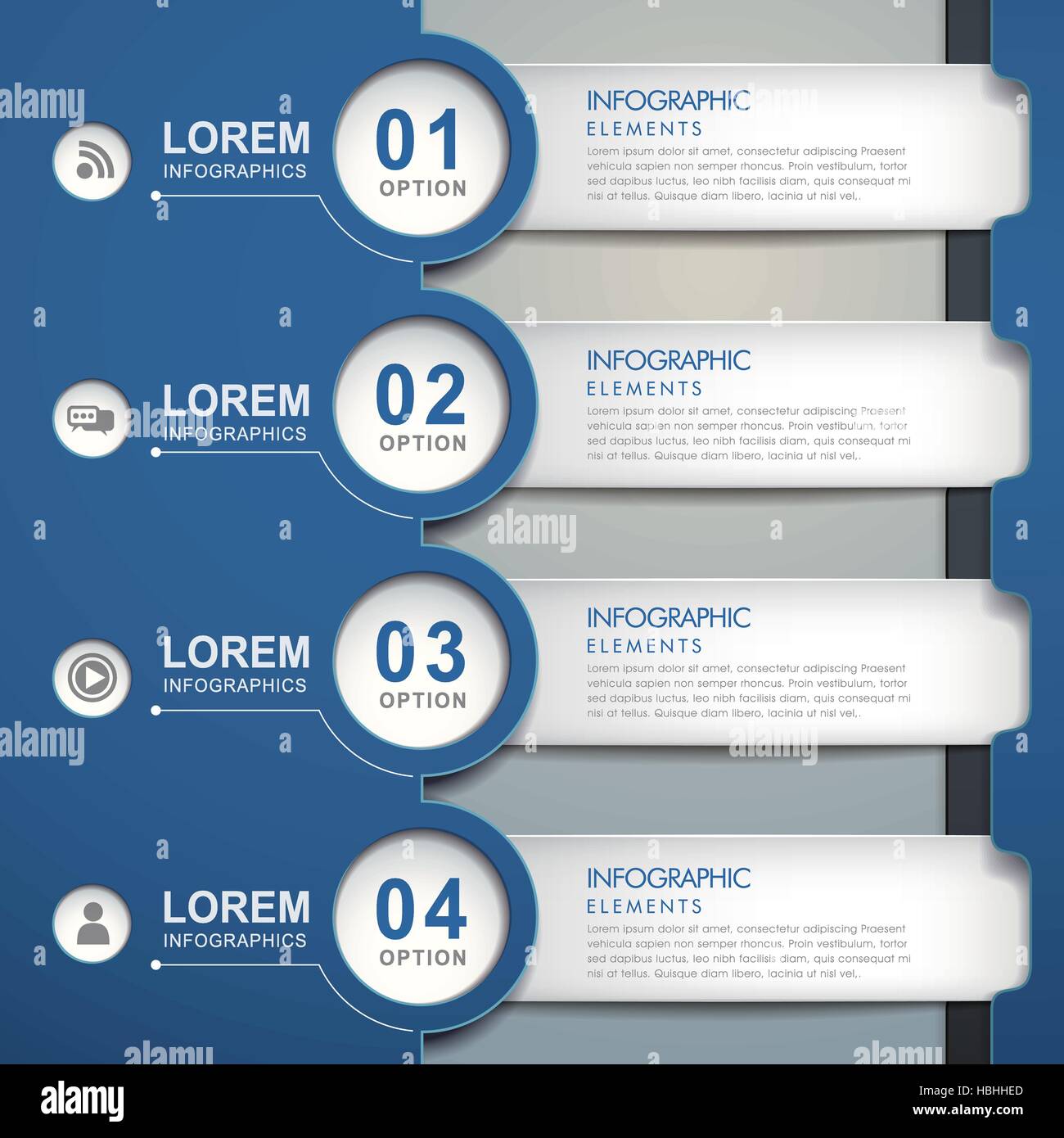 Vector origami flow chart infographic hi-res stock photography and ...