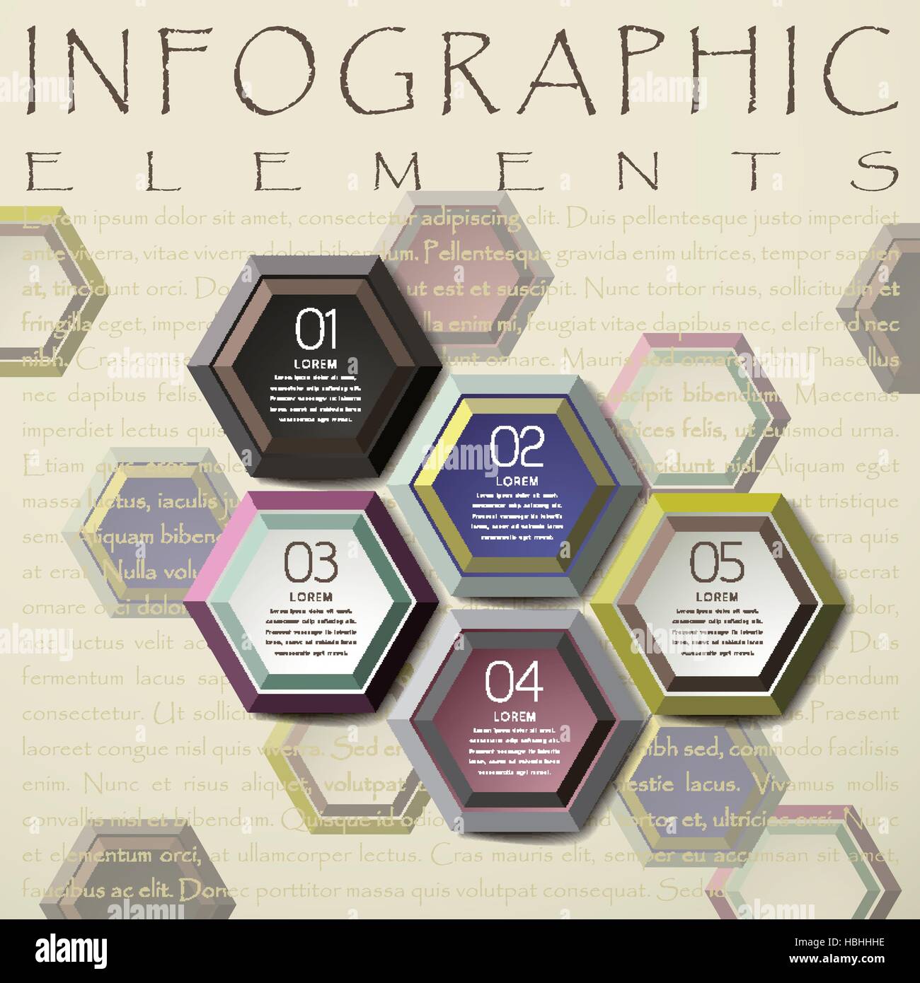 Modern vector abstract hexagon hi-res stock photography and images - Alamy