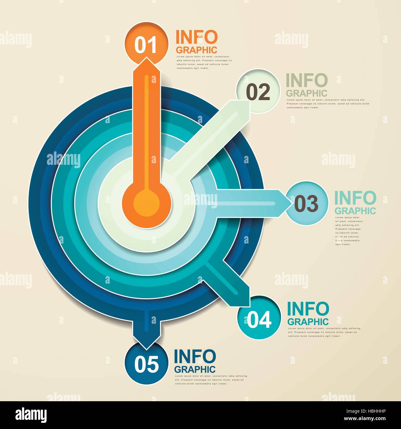 modern vector abstract paper pointer infographic elements Stock Vector ...