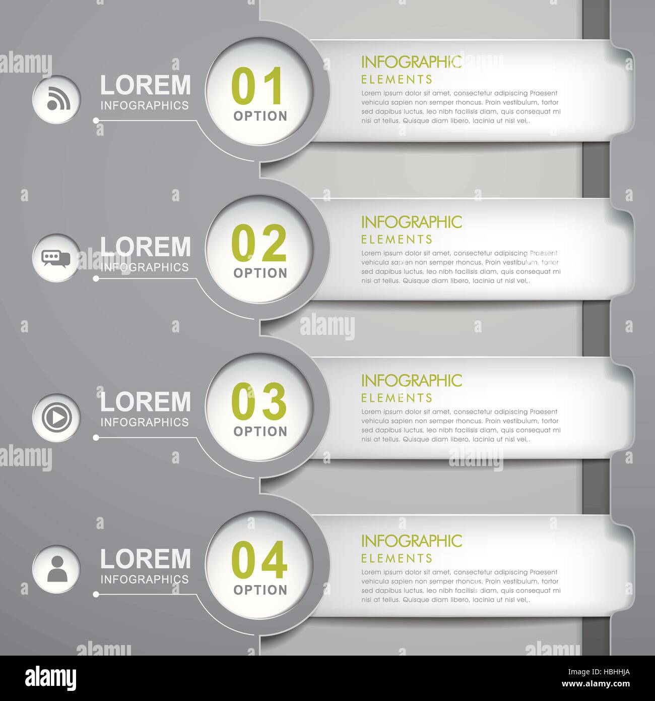 modern style vector abstract paper banner infographic elements Stock ...